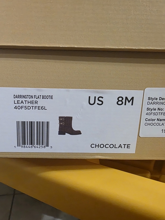 Michael Kors | Shoes | Michael Kors Black Rubber Sole Ankle Boot New 8m ...